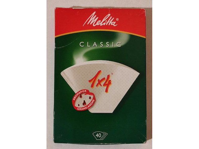 Melitta 1x4 Filteri za Kafu – 40 Komada  Melitta