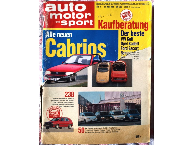 Auto Motor und Sport 22. mart 1991. nemački