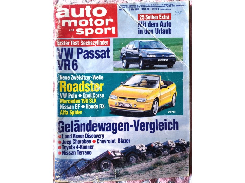 Auto Motor und Sport 3. maj 1991. nemački
