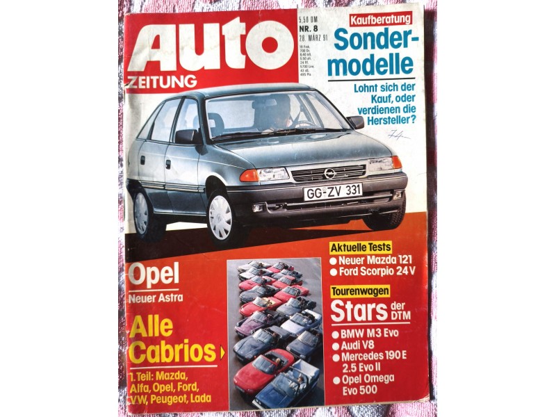 Auto Zeitung 28. mart 1991. nemački