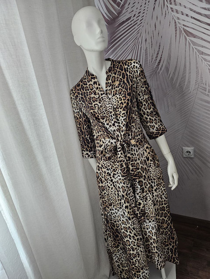   ✨ ZARA midi haljina – animal print (M) NOVO