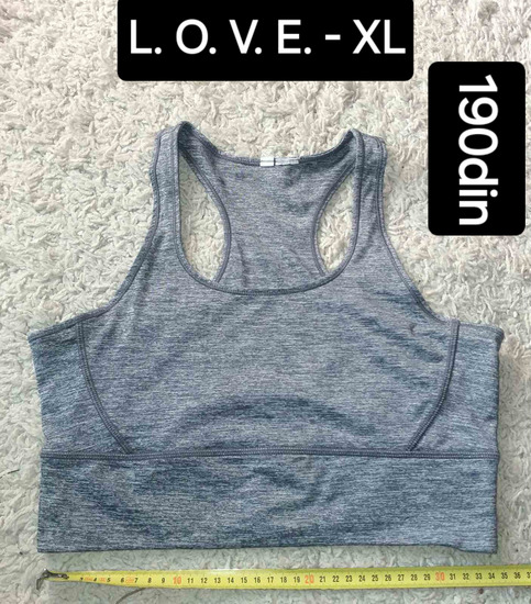 L. O. V. E. sportski top sivi - XL/42