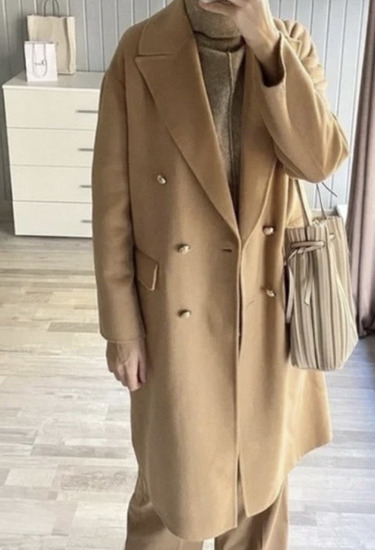 Zara oversize kamel kaput S ide i za M