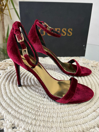 ***GUESS velvet sandale***novo***