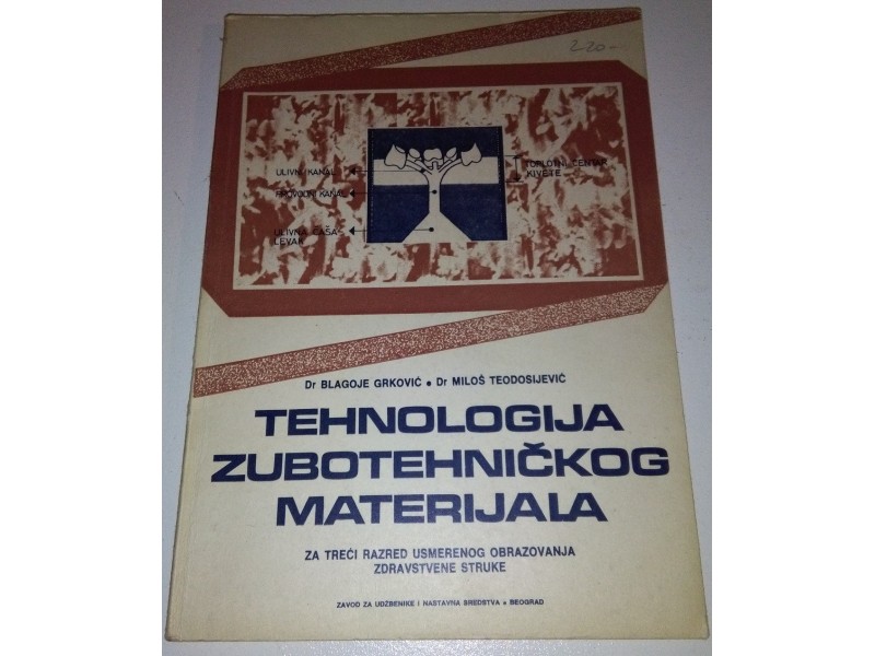 Tehnologija zubotehničkog materijala, Beograd 1981.