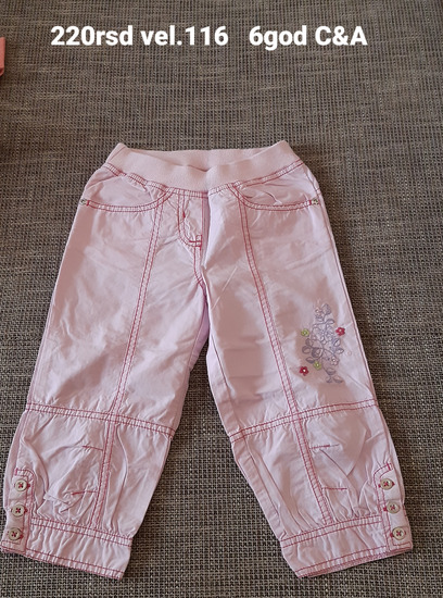 Dečije Palomino C&A Roze Pantalone Veličina 116
