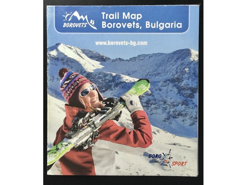 Džepna mapa skijaškog centra Borovec u Bugarskoj