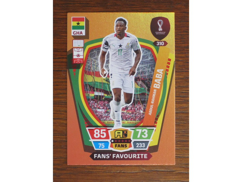 PANINI QATAR 2022 ABDUL RAHMAN BABA ADRENALYN XL 310