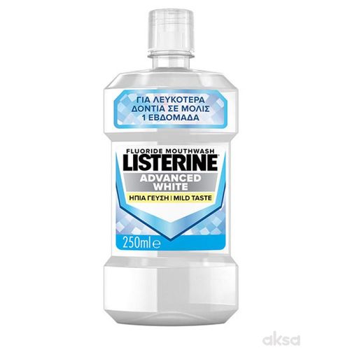Listerine Tečnost Adv White Mild 250Ml