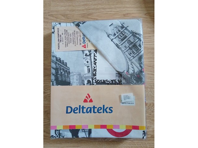 Posteljina Deltateks, London print - NOVO