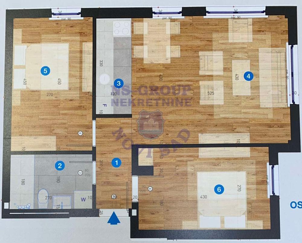 Trosoban stan na prodaju, 56m2, 159.920€