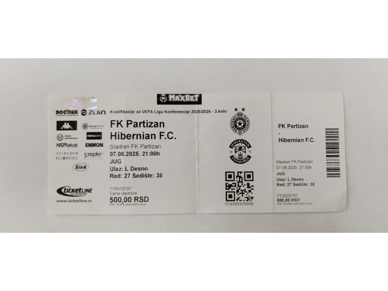 FK PARTIZAN VS HIBERNIAN F.C.