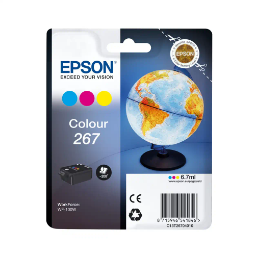 Epson C13T26704020 267 Tri-Color Ink Cartridge