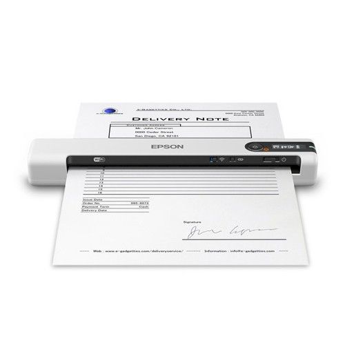 Epson B11B253402 Scanner WorkForce DS-80W, Portable, CIS, A4, 4 s/page, WiFi, USB, Baterija