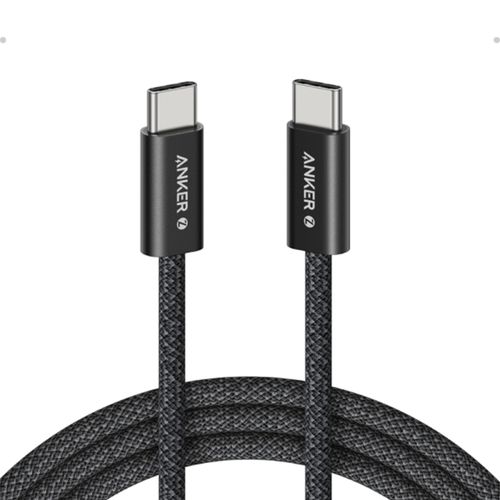 Anker Zolo USB tip-C kabl M/M 1.8m, za Apple, super brzo punjenje 240W/480Mbps, pleteni, CRNI