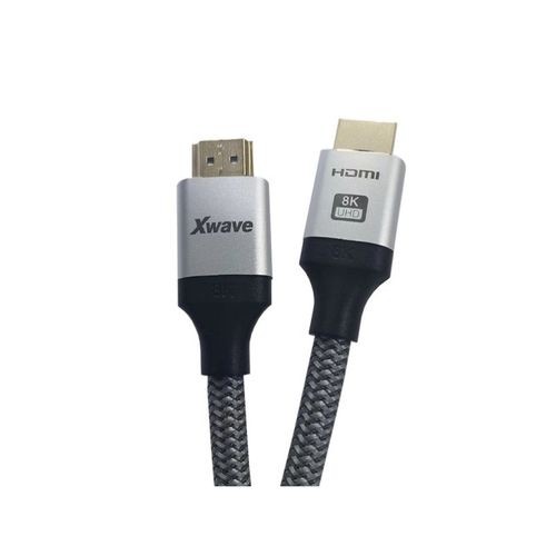 Xwave HDMI 2.1 Kabl 8K, 3m, Upleten, Zlatna Ploča