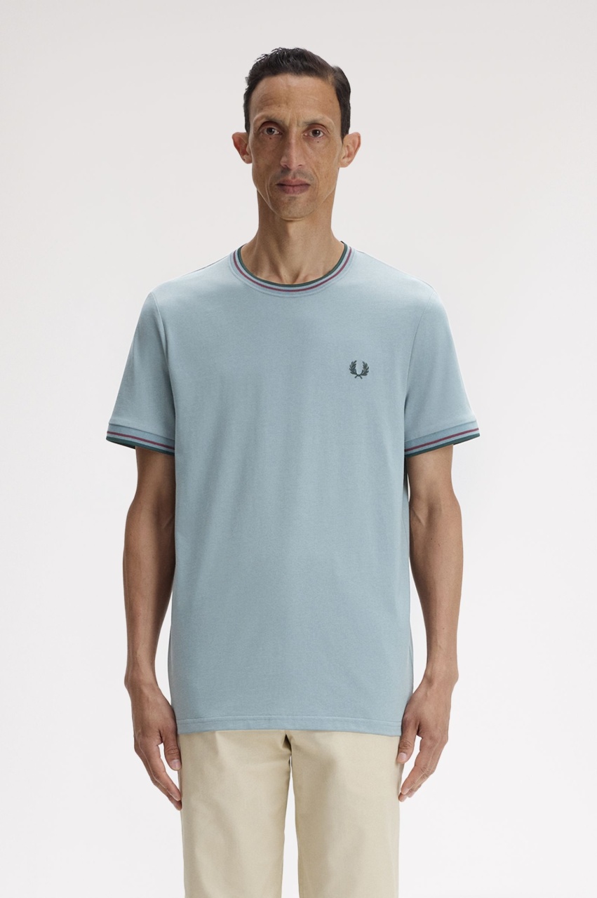 FRED PERRY TWIN MAJICA SBLUEOG