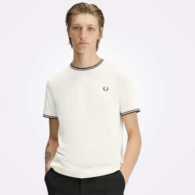 FRED PERRY TWIN MAJICA ECRUOG