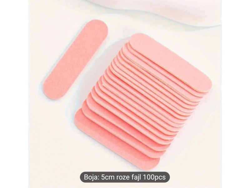 100x Mini Roze Turpije za Nokte 5cm - Novo!