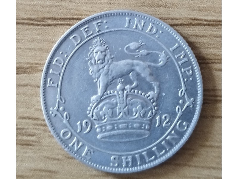 I32 1 siling Velika Britanija 1912 srebrnjak 5,66g