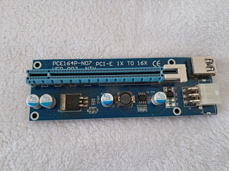PCI-E 1x na 16x riser kartica verzija 007