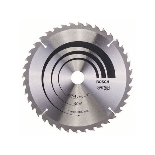 BOSCH List kružne testere Optiline Wood 254 x 30 x 2,0 mm, 40 zuba