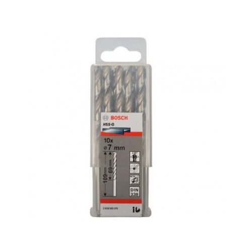 BOSCH Burgija za metal HSS-G, DIN 338 7 x 69 x 109 mm pakovanje od 10 komada