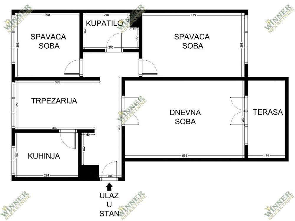 Prodaja Stan Zemun Backa 3.0 77m2 terasa, polurenoviran ID#1420
207.900 €