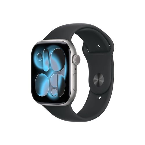 APPLE Watch S11 GPS 46mm - Siva aluminijumska kućišta sa crnim sportskim remenom