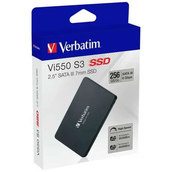 SSD 2.5" SATA Verbatim Vi550 S3 256GB 520MB/s 460MB/s