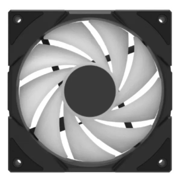 DeepCool CG580 FAN BK R (BULK) Ventilator za kuciste 120x120x25mm ARGB, 1,300 RPM,Black Reverzibilni