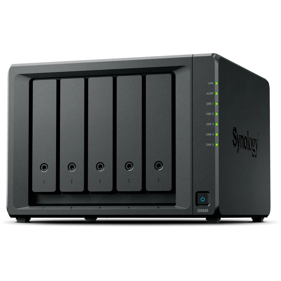 Synology DX525 Expansion Unit, 5-bay ( 2.5 or 3.5 SATA HDD/SSD), for DS925+, DS725+, DS1525+ in DS1825+