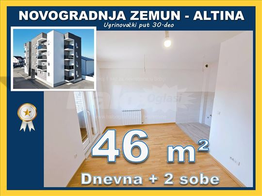 Beograd, Altina, kvalitetna novogradnja 46 m2