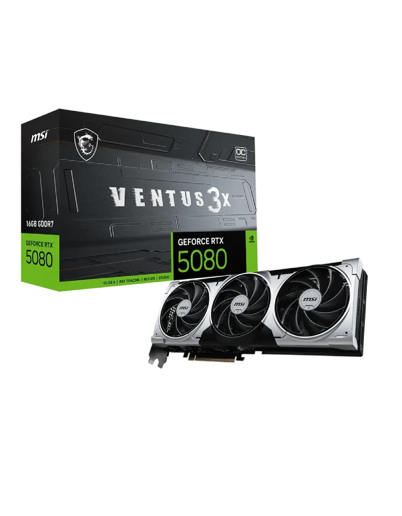 MSI GeForce RTX 5080 16G VENTUS 3X OC PLUS graficka karta