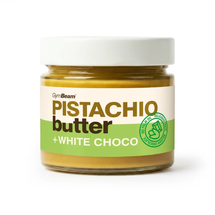 Pistachio butter with white chocolate - GymBeam