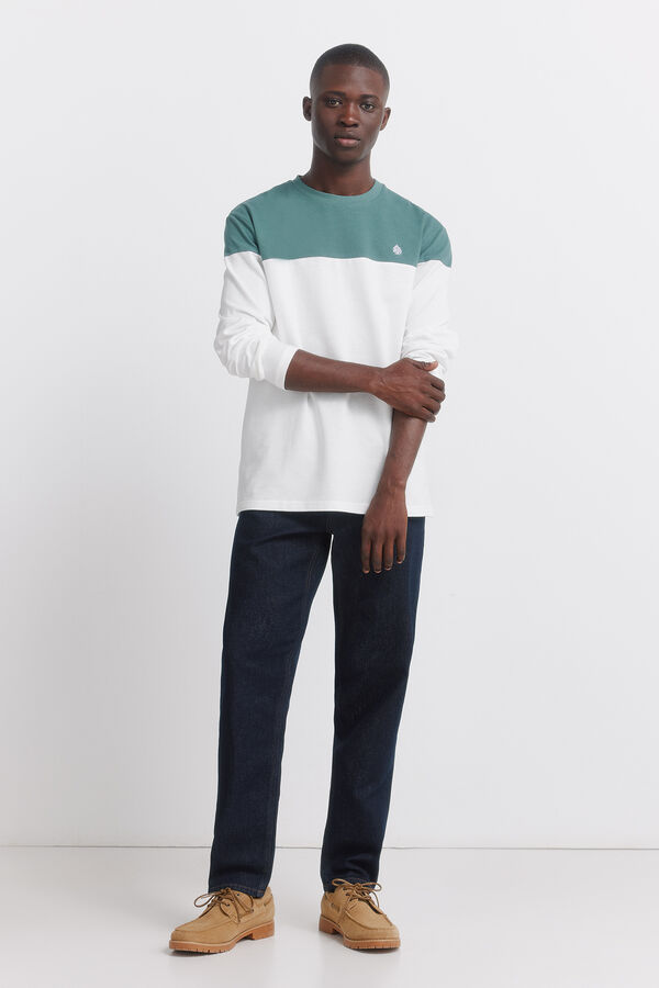Color-Block-Langarmshirt
