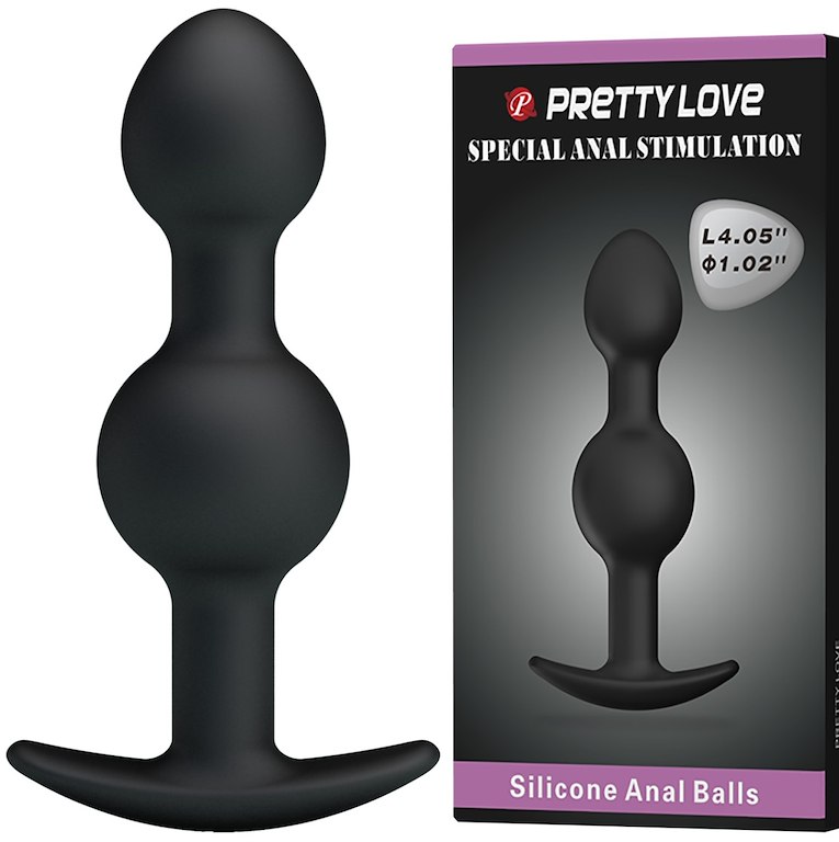 Silikonski analni Vibro plug | Special Anal Balls Plug