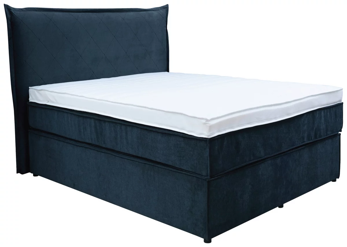 Boxxx BOXSPRING KREVET 120/200 cm tamnoplava