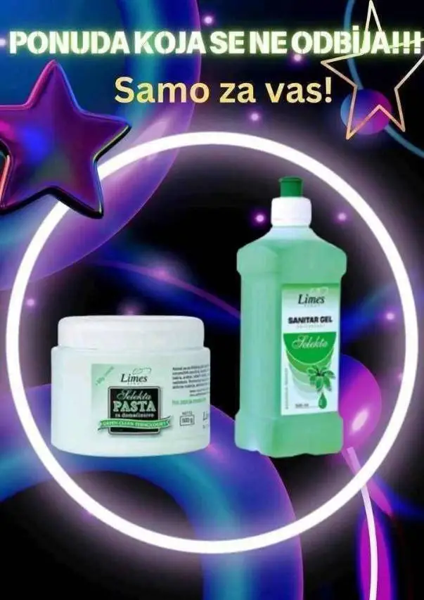 LIMES Pasta + sanitar gel 500m