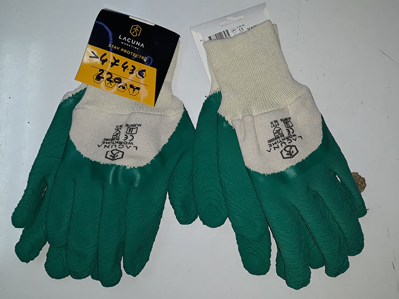 Rukavica gradjevinska zelena 3805