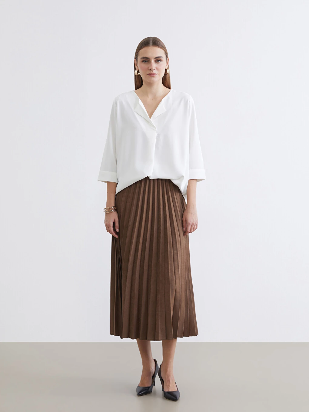 LCW STUDIO Bluza Sa Asimetričnim Izrezom