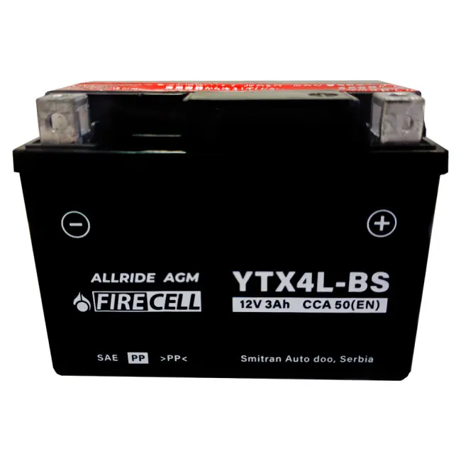 Akumulator za motor 12v03d s-ytx4l-bs firecell