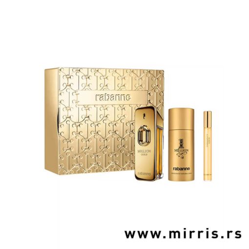 Paco Rabanne Million Gold For Men Set