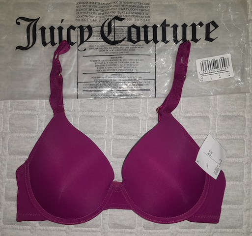 Juicy Couture bordo push up logo bretele 75B NOVO%