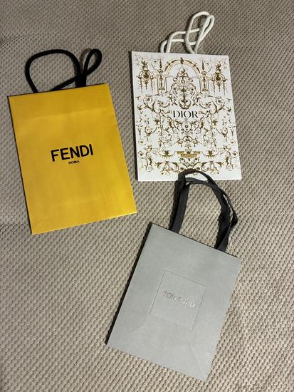 Set tri luksuzne kese NOVO dior, fendi , tom ford