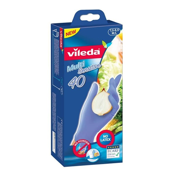 Rukavice za domaćinstvo M/L MULTI SENSITIVE 40/1 Vileda 138662
