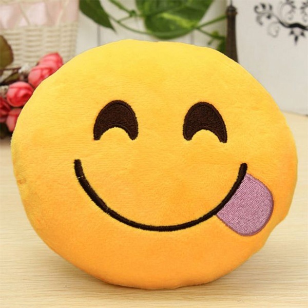Plišani jastuk Emoji Goofy 35cm Selay 114683