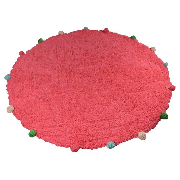 Podna prostirka Pom Pom R70 cm pink 6668