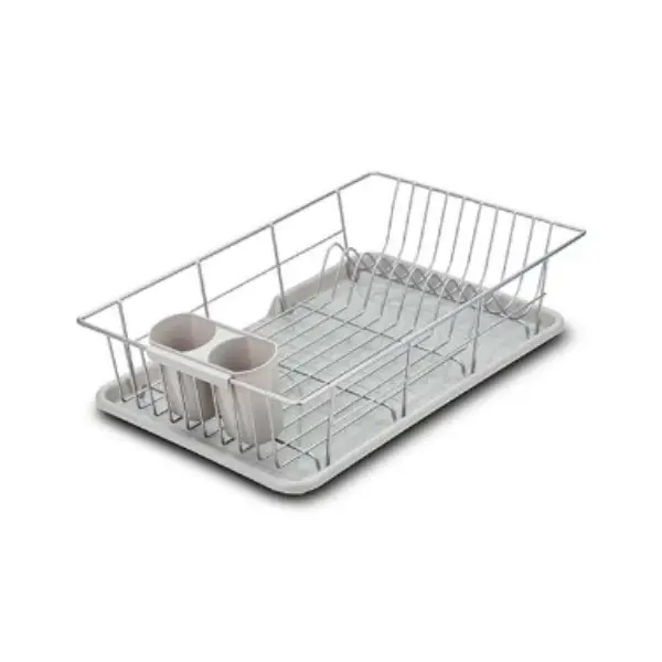 Oceđivač za sudove Mistry 30x48x11cm inox-beli Nava NV10-186-016