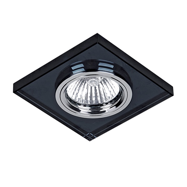Spot lampa CR-777S/BK kvadrtna black glass Elmark 925777S/BK